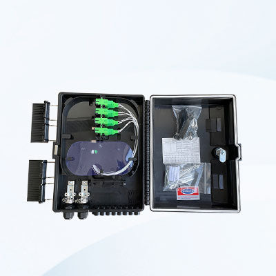 FQX.OO7 8 CORES FTTH Outdoor Terminal box Black – Fibernice